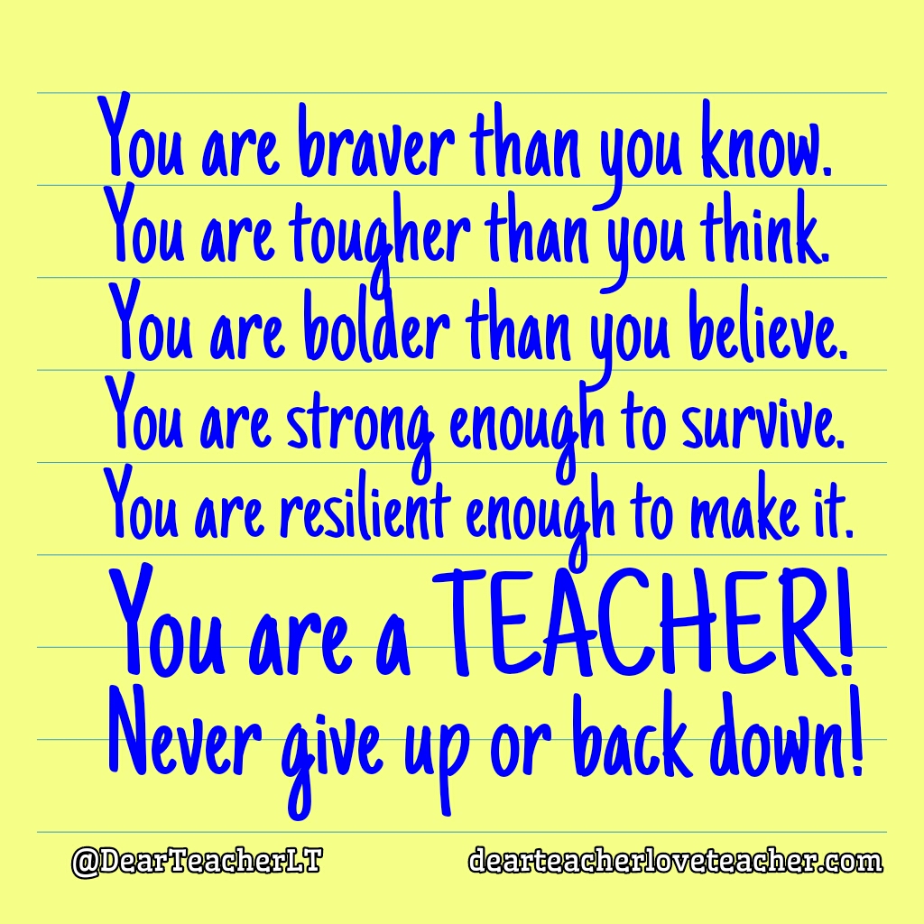 Letter to Teachers – Dear Teacher/Love Teacher